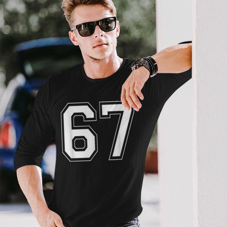 Number 6 7 Meme Saying 6 7 Six Seven 6Th 7Th Birthday Long Sleeve T ...