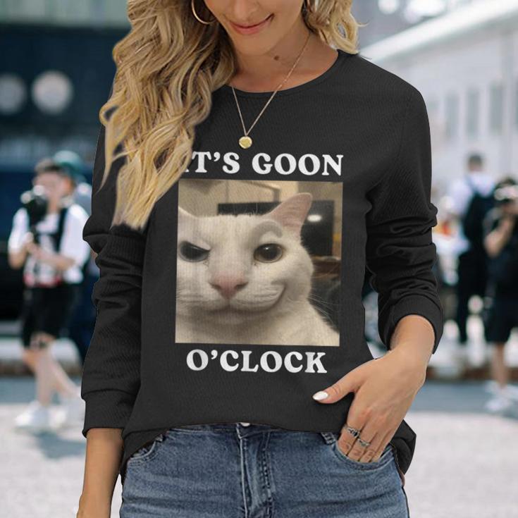 It's Goon O'clock Cat Long Sleeve T-Shirt - Seseable
