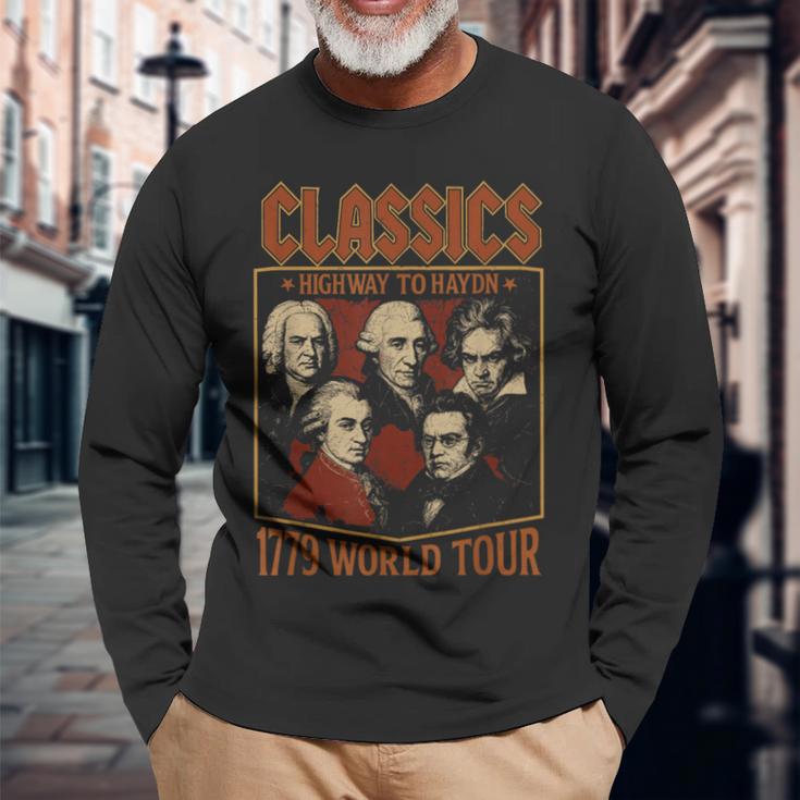 Classical Composer Tour Classical Music Parody Long Sleeve T-Shirt ...