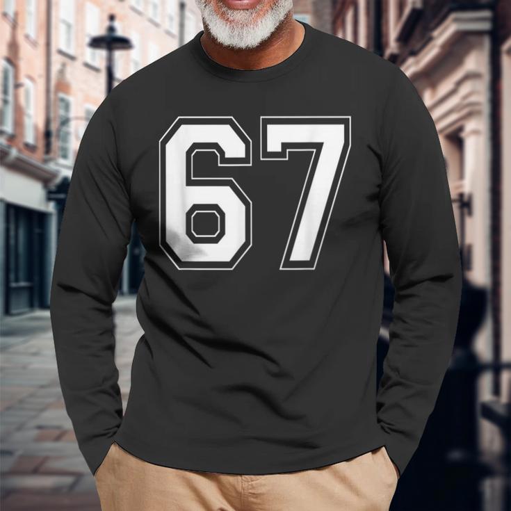 Number 6 7 Meme Saying 6 7 Six Seven 6Th 7Th Birthday Long Sleeve T ...