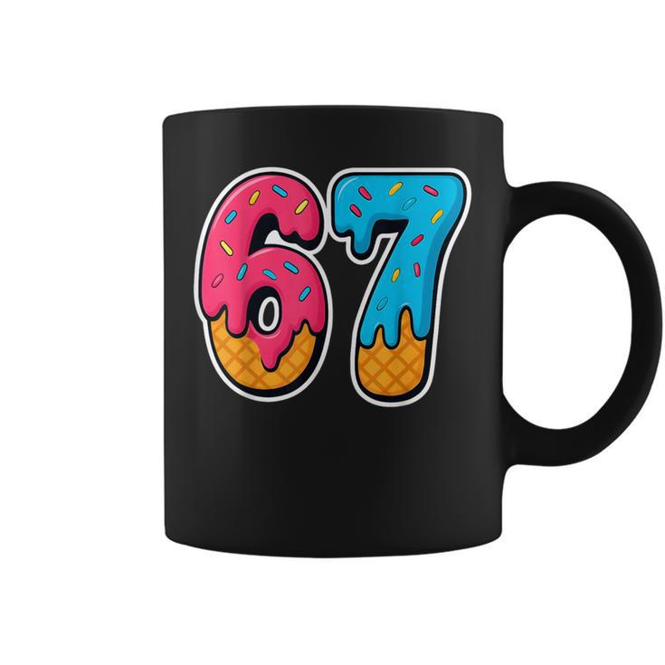 67 Ice Cream Drip Six Seven Gen Alpha Meme Slang Coffee Mug - Monsterry AU
