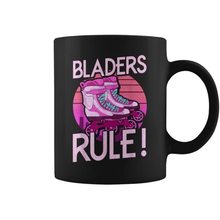 Bladers Rule For Roller Blades Skaters Inline Skating Coffee Mug | Mazezy
