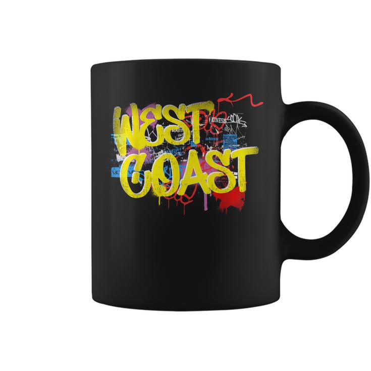 Fresh West Coast 80s 90s Hip Hop Rap Old School Graffiti Coffee Mug ...