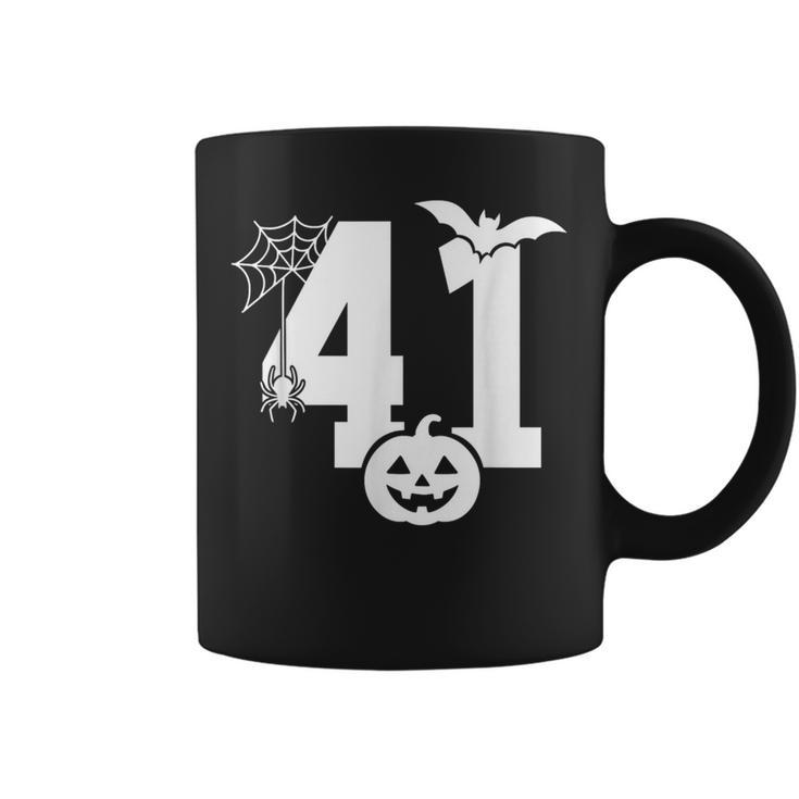 Halloween 41 Forty One Four Meme Gen Alpha Slang Coffee Mug - Monsterry