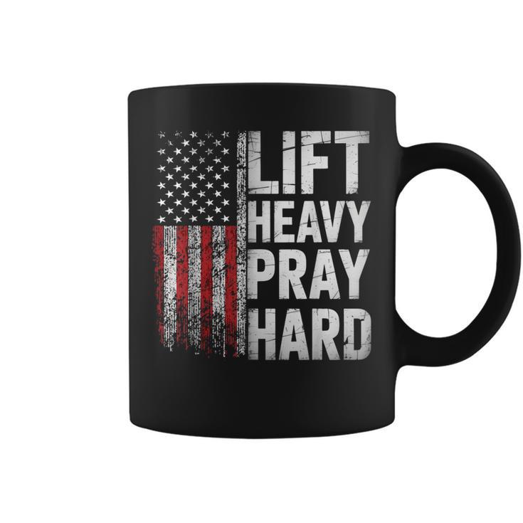 Lift Heavy Pray Hard Gym Christian Lifting Women Coffee Mug - Monsterry