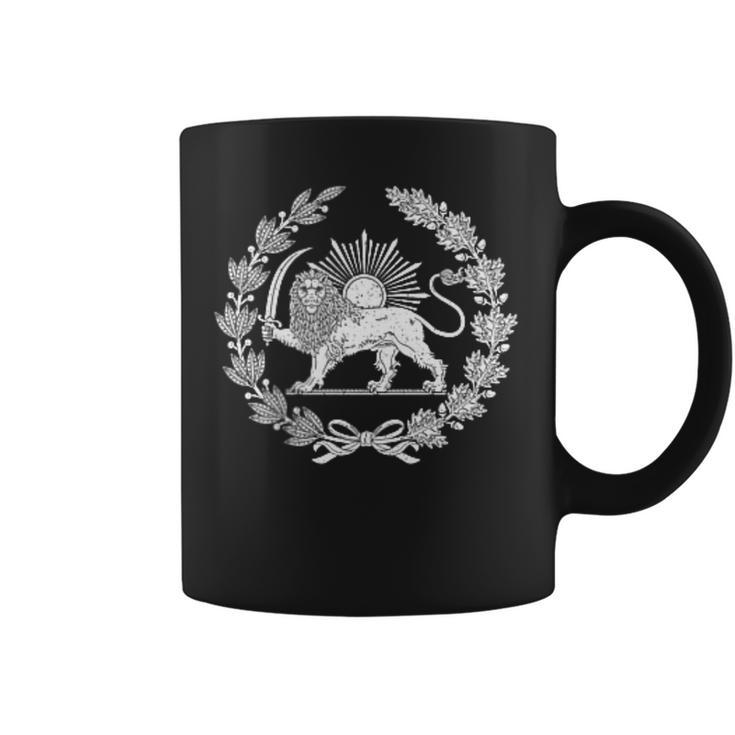 Símbolo Del Emblema Del León Y Elol Persa De Irán Taza de café - Regaloses