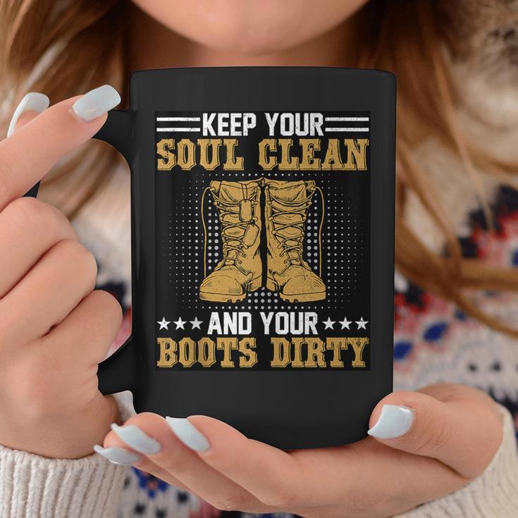 Country Life Cowboy Keep Your Soul Clean Your Boots Dirty Tank Top ...
