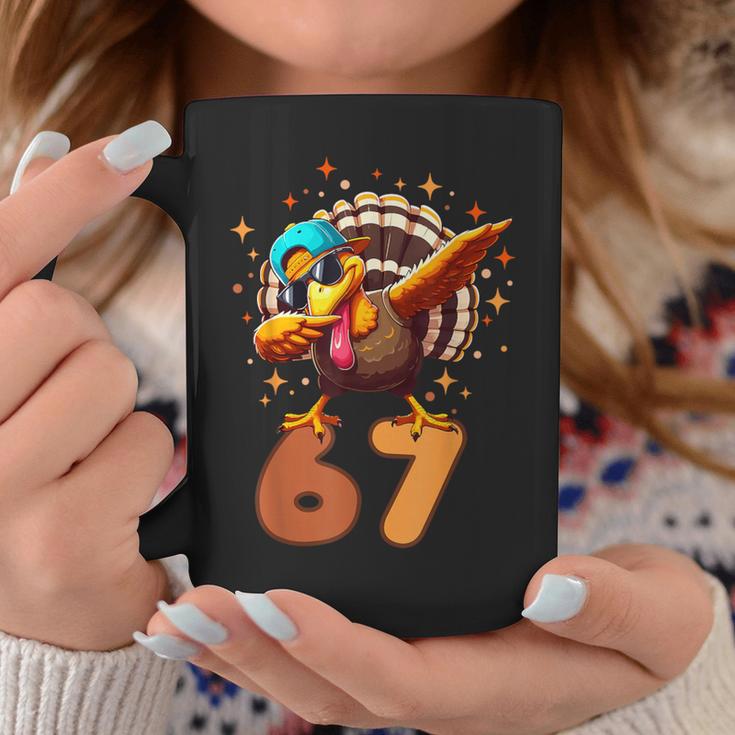 Turkey Dab 67 Six Seven Thanksgiving Meme Brainrot Coffee Mug ...