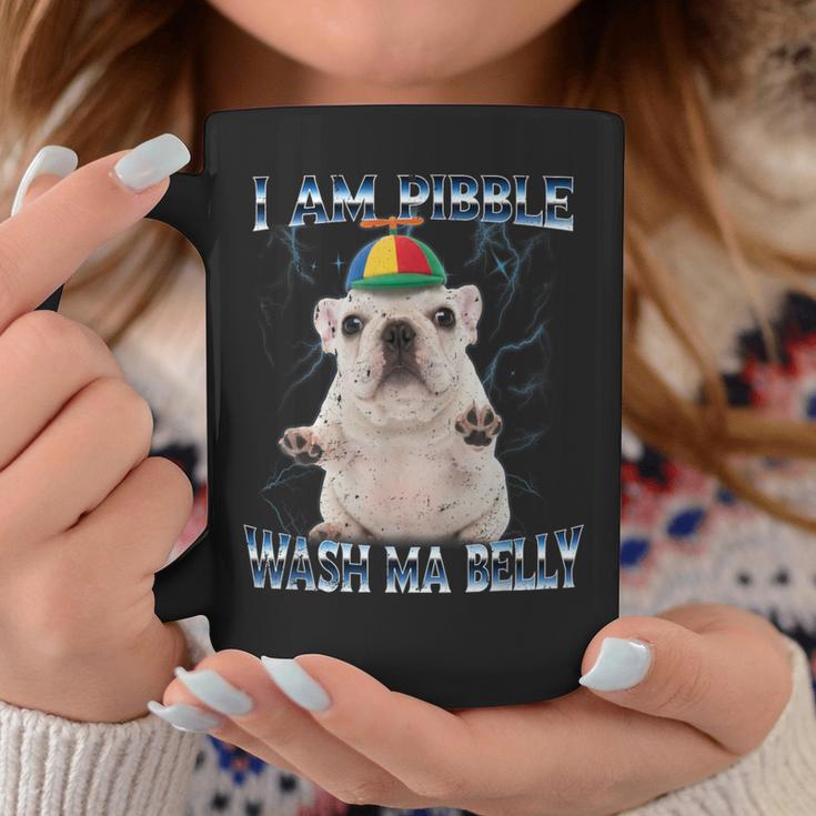I Am Pibble Dog Puppy Wash Clean My Belly Meme Coffee Mug | Mazezy
