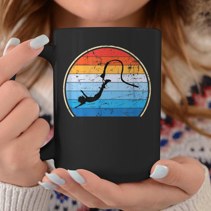 Retro Bungee Jumping Extreme Sport Bungee Jumping Coffee Mug | Mazezy
