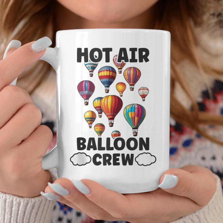 Ballooning Crew Hot Air Balloon Tank Top Coffee Mug | Mazezy