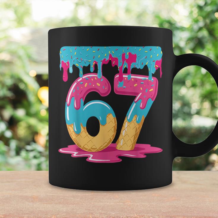 67 Ice Cream Drip Meme Six Seven Gen Alpha Slang Coffee Mug | Mazezy