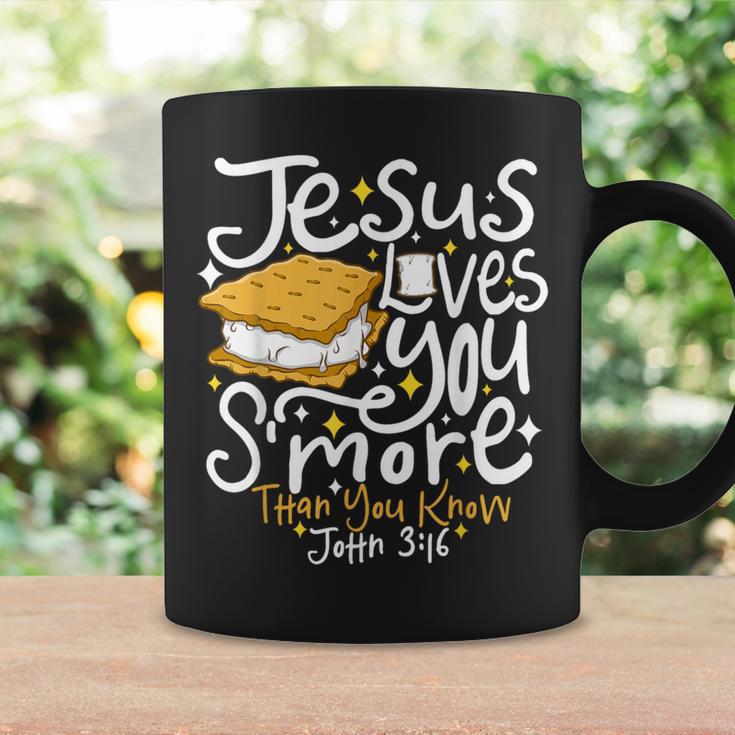 Camping Smore Jesus Loves You John Bible Verse Coffee Mug - Seseable