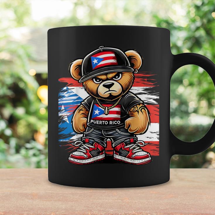 Cute Teddy Bear Puerto Rico Flag Boricua Puerto Rican Coffee Mug | Mazezy