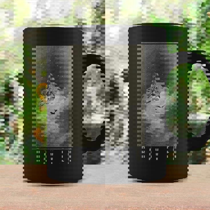 Gustave Doré El Cuervo E A Poe Luna Muerte Oscuro Gótico Taza de café ...