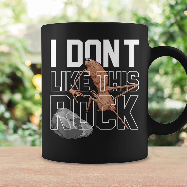 Marcus The Worm I Don't Like This Rock Meme Brain Rot Coffee Mug - Seseable