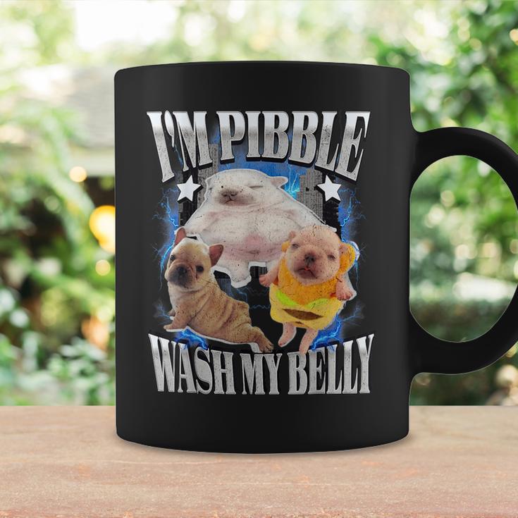 Silly Meme Pibble Meme Wash My Belly Clean My Belly Meme Coffee Mug ...