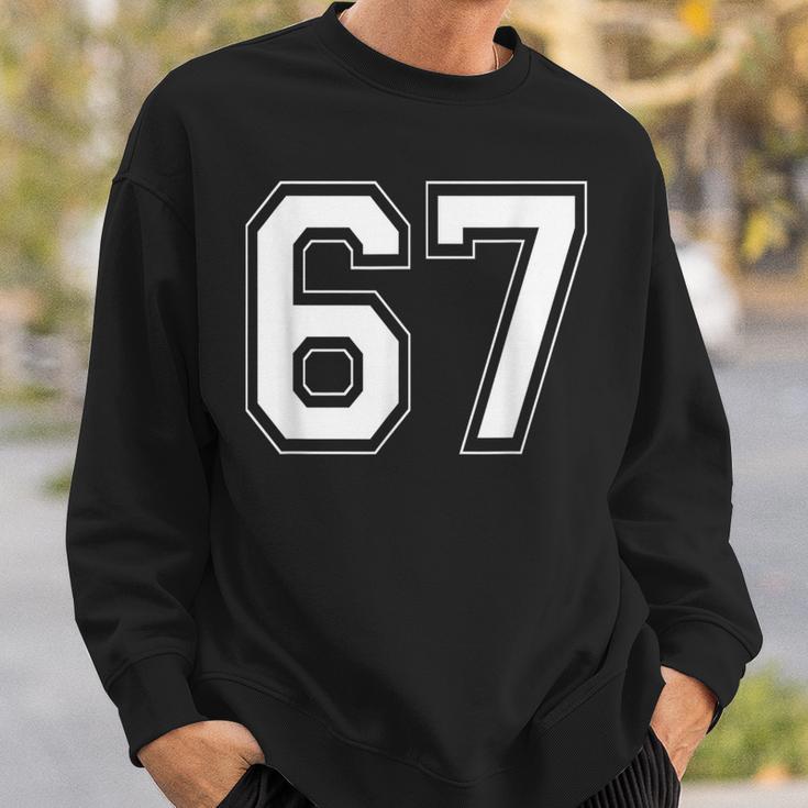 Number 6 7 Meme Saying 6 7 Six Seven 6Th 7Th Birthday Sweatshirt - Seseable