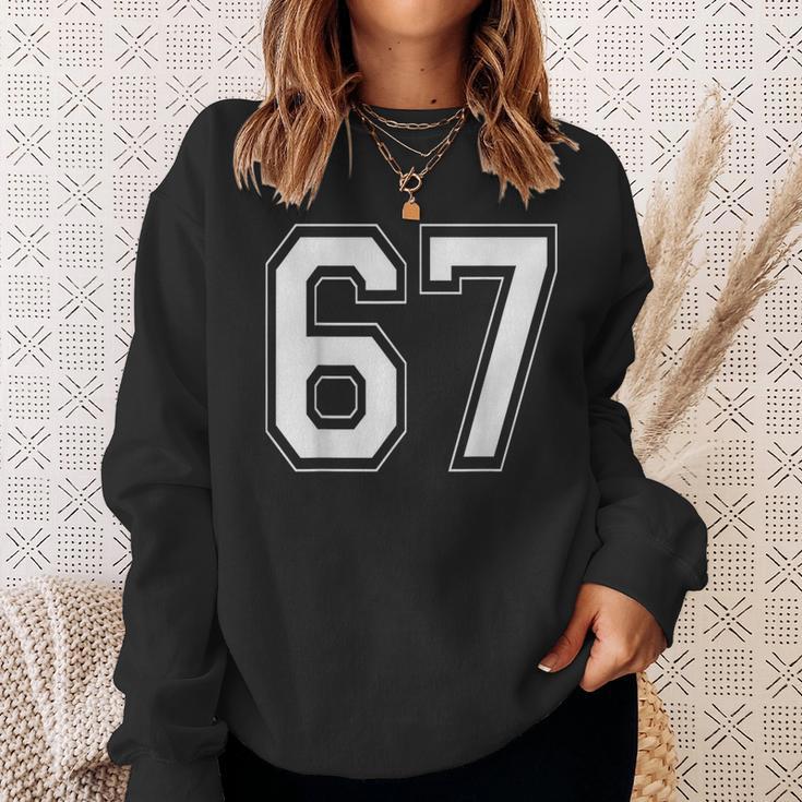 67 Meme Number Six Seven Gen Alpha Slang Sweatshirt - Monsterry CA