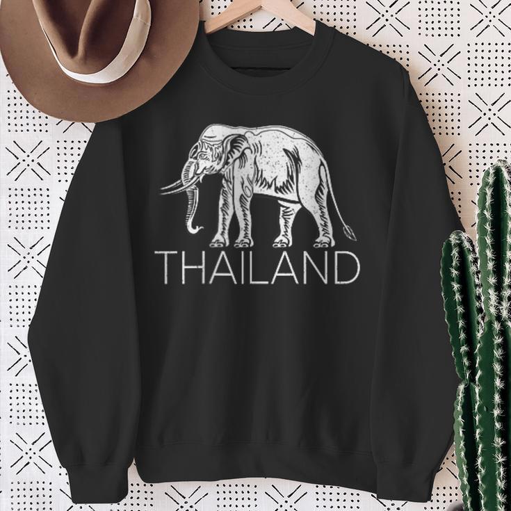 Thailand Elephant Symbol Siam Flag Thai Emblem Sweatshirt - Thegiftio UK