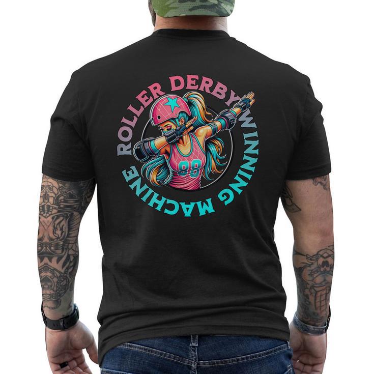 Roller Derby Player Roller Derby Winner Men's Back Print T-Shirt | Mazezy