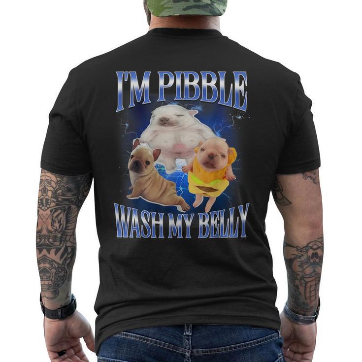 Silly Meme Pibble Meme Wash My Belly Clean My Belly Meme Men's T-shirt ...