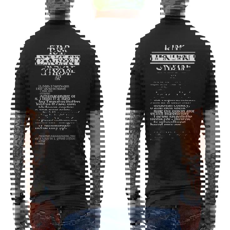 Tds Political Definition Trump Derangement Syndrome Men's T-shirt Back ...