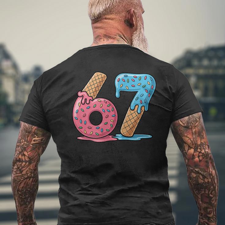Number 67 Ice Cream Drip Cool Meme Six Seven Gen Alpha Slang Men's T ...