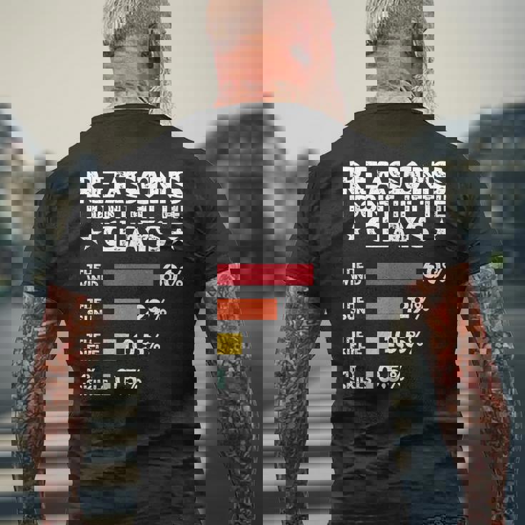 Reasons I Don't Hit The Clays Trap Skeet Shooting Men's Back Print T ...