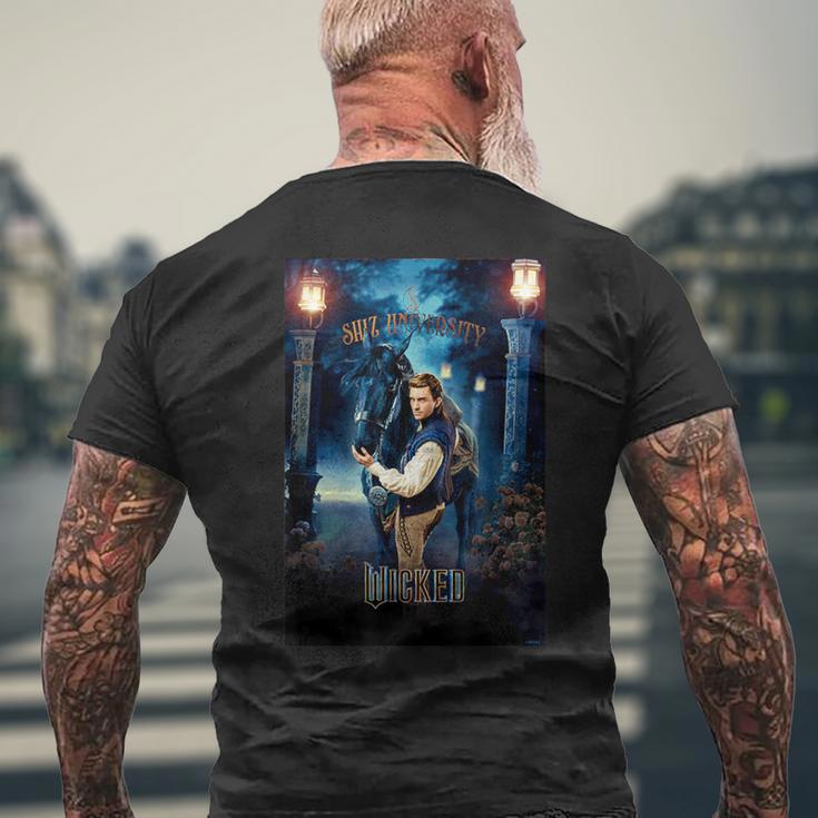 Wicked Fiyero Gates Of Shiz Poster Men's T-shirt Back Print - Seseable