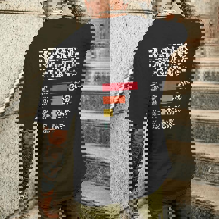 Reasons I Don't Hit The Clays Trap Skeet Shooting Men's Back Print T ...