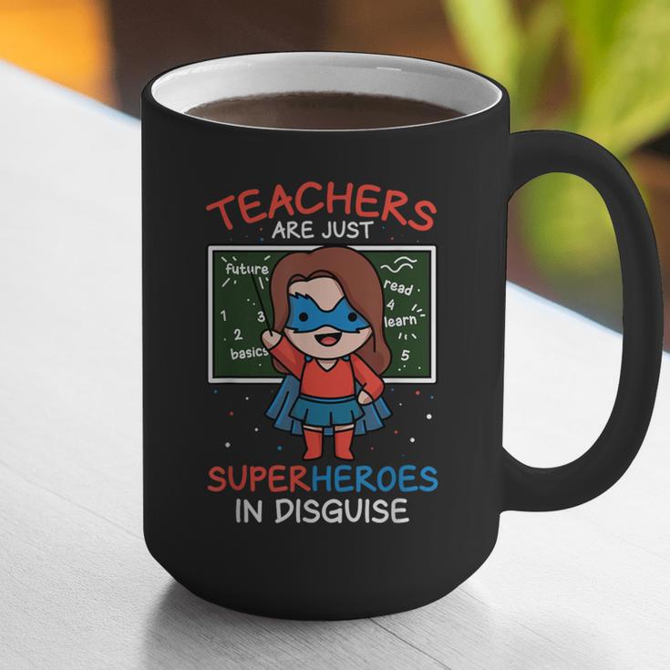 Super Hero Teacher Superheroes In Disguise Graphic Print Coffee Mug ...