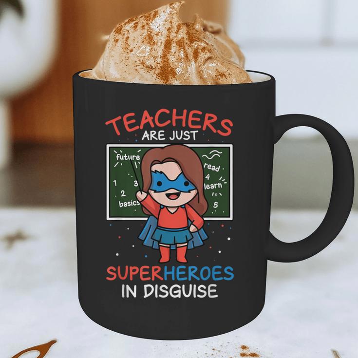 Super Hero Teacher Superheroes In Disguise Graphic Print Coffee Mug ...
