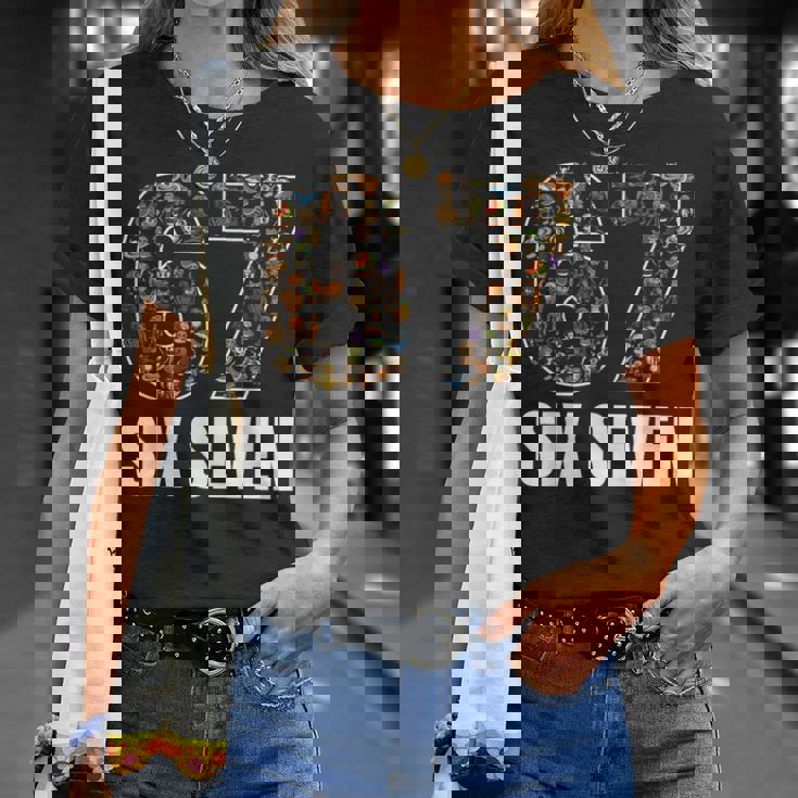 67 Six Seven Italian Brainrot Gen Alpha Slang Meme T-Shirt - Thegiftio