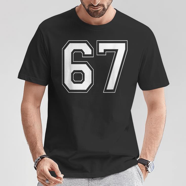 Number 6 7 Meme Saying 6 7 Six Seven 6Th 7Th Birthday T-Shirt - Seseable
