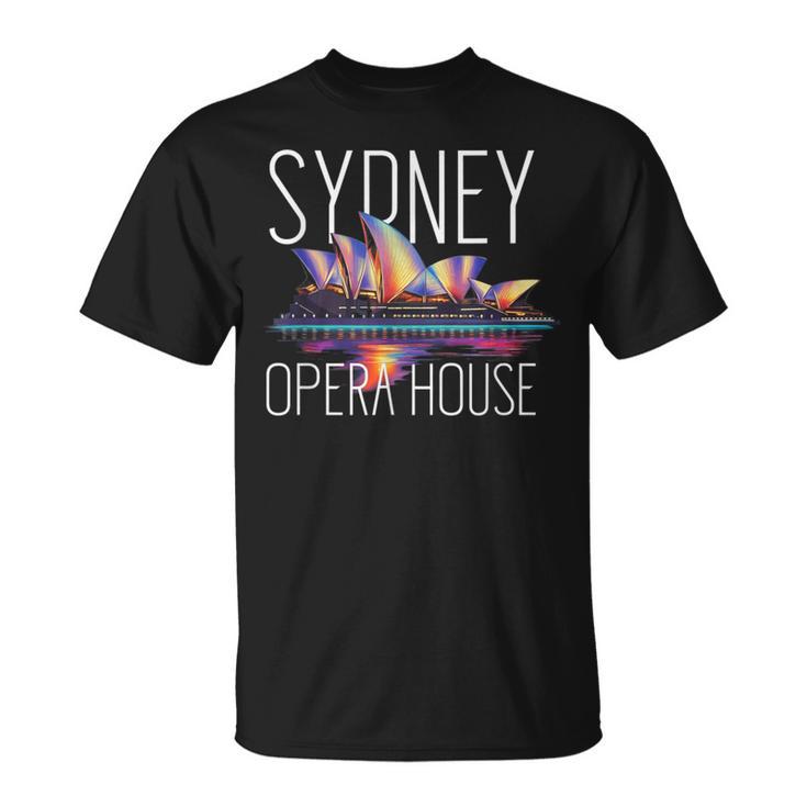 Sydney Opera House Artistic Representation Australia T-Shirt | Mazezy