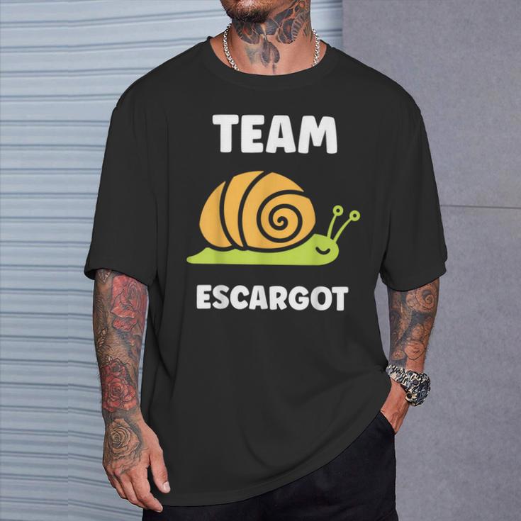 Animaux Drôle Humour Escargot Team Escargots T-Shirt | Cadeauxyz