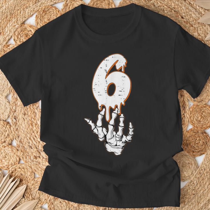 Halloween Number 6 Matching 67 Meme Skeleton Hand T-Shirt | Mazezy